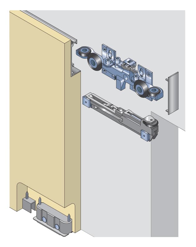 Invisible Trackless Sliding Door System Kit | Runners UK
