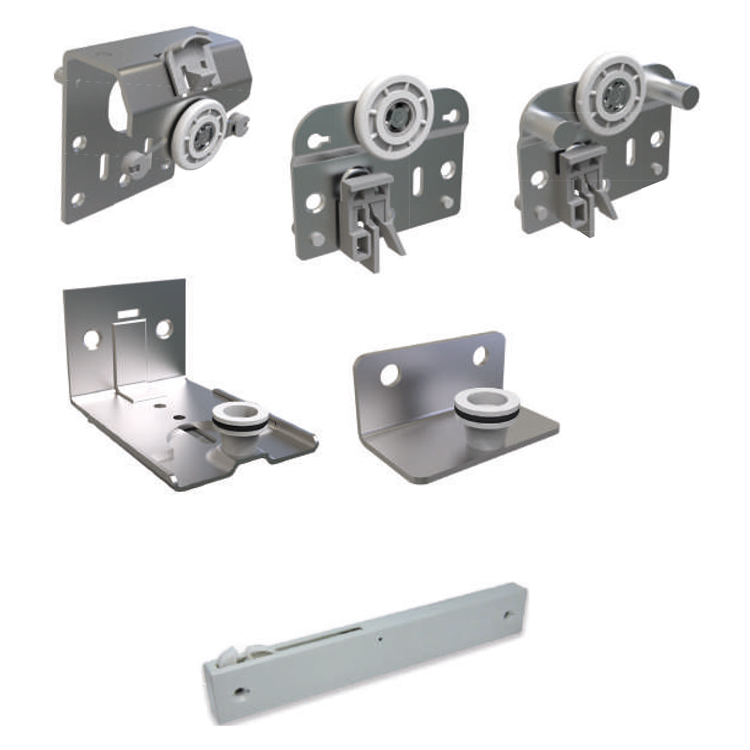 Wardrobe Sliding Door Mechanism, Track, And Fittings Kit