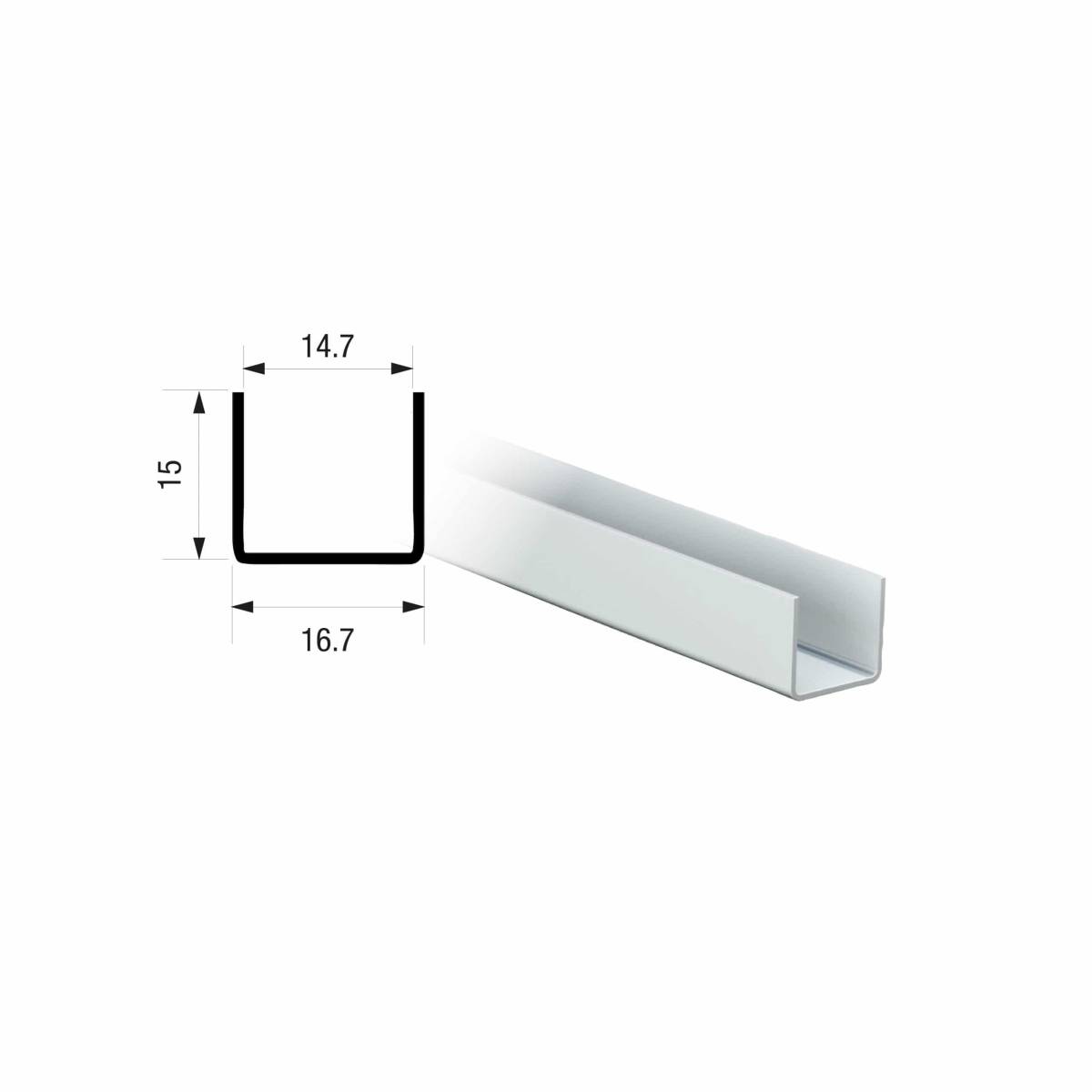Series 20 Galvanized Steel Bottom Guide Channel | Sliding Door Hardware ...